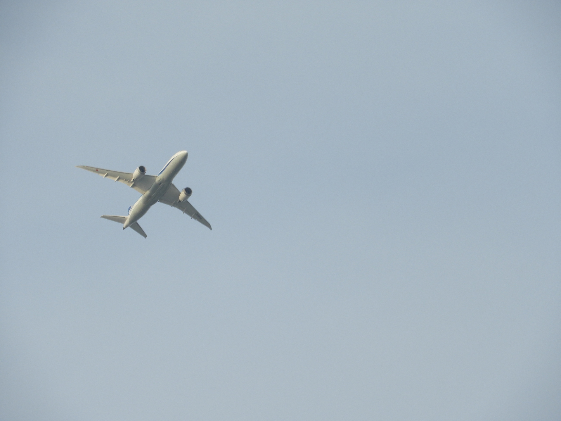 空を飛ぶ飛行機、着陸へ: donguri8
